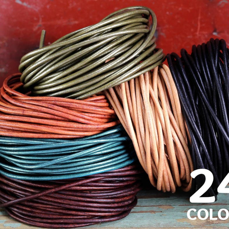 Leather Cord Necklace - Etsy