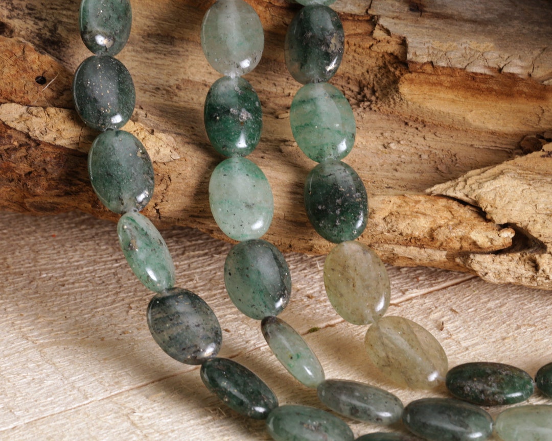 Blue Green Quartz Flat Oval 18x13mm Beads - Etsy