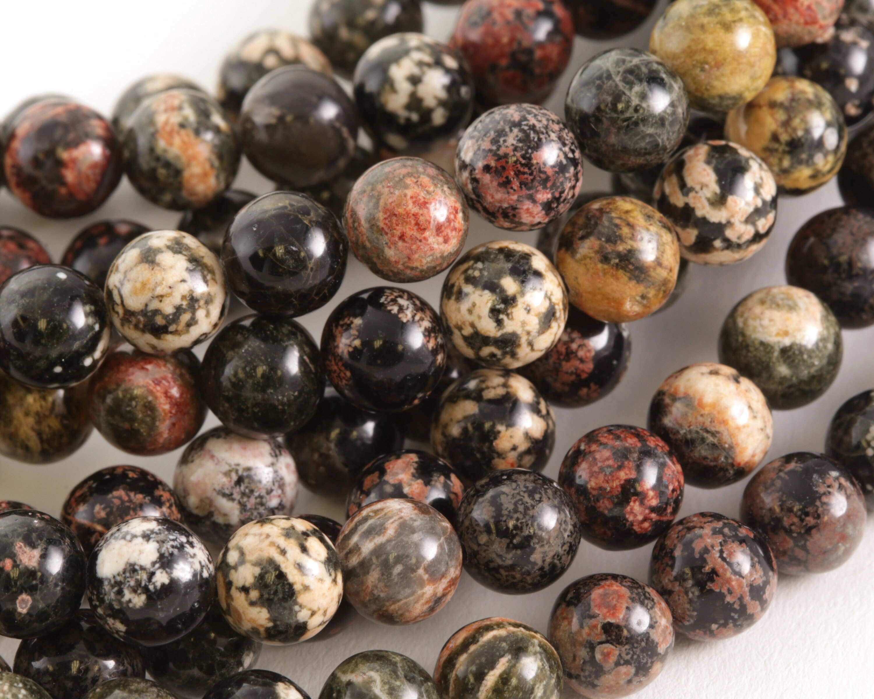 Mexican Red Snowflake Jasper Round 8mm Beads - Etsy