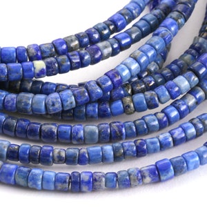 Denim Lapis Heishi 2.5x4mm Beads - Etsy