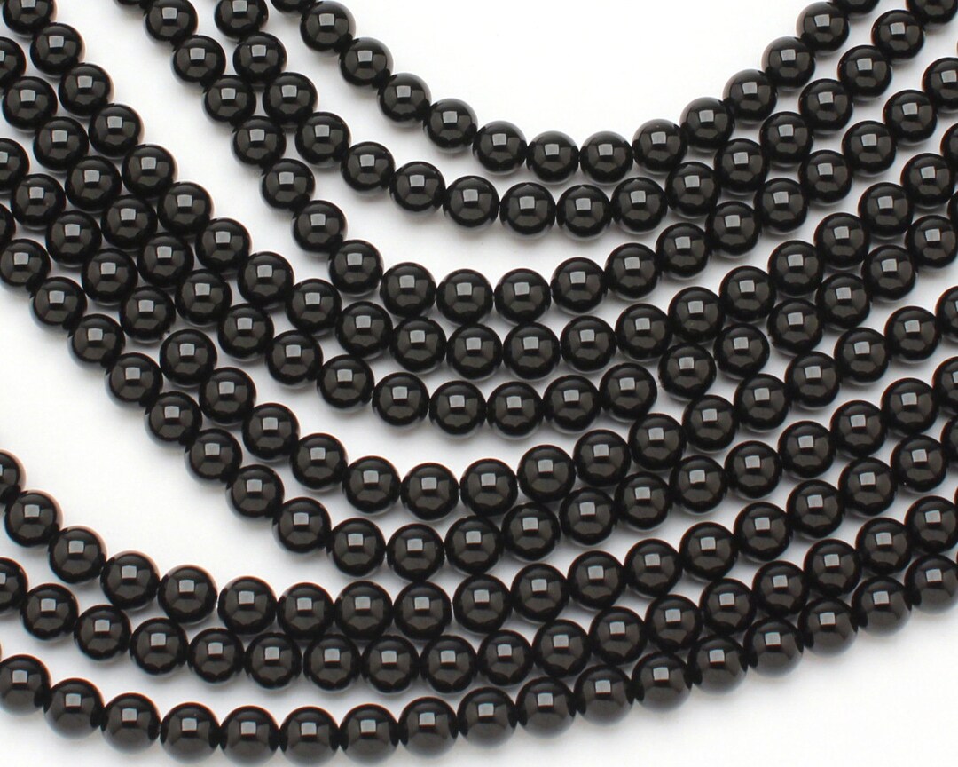 Black Onyx Round 6mm Beads - Etsy