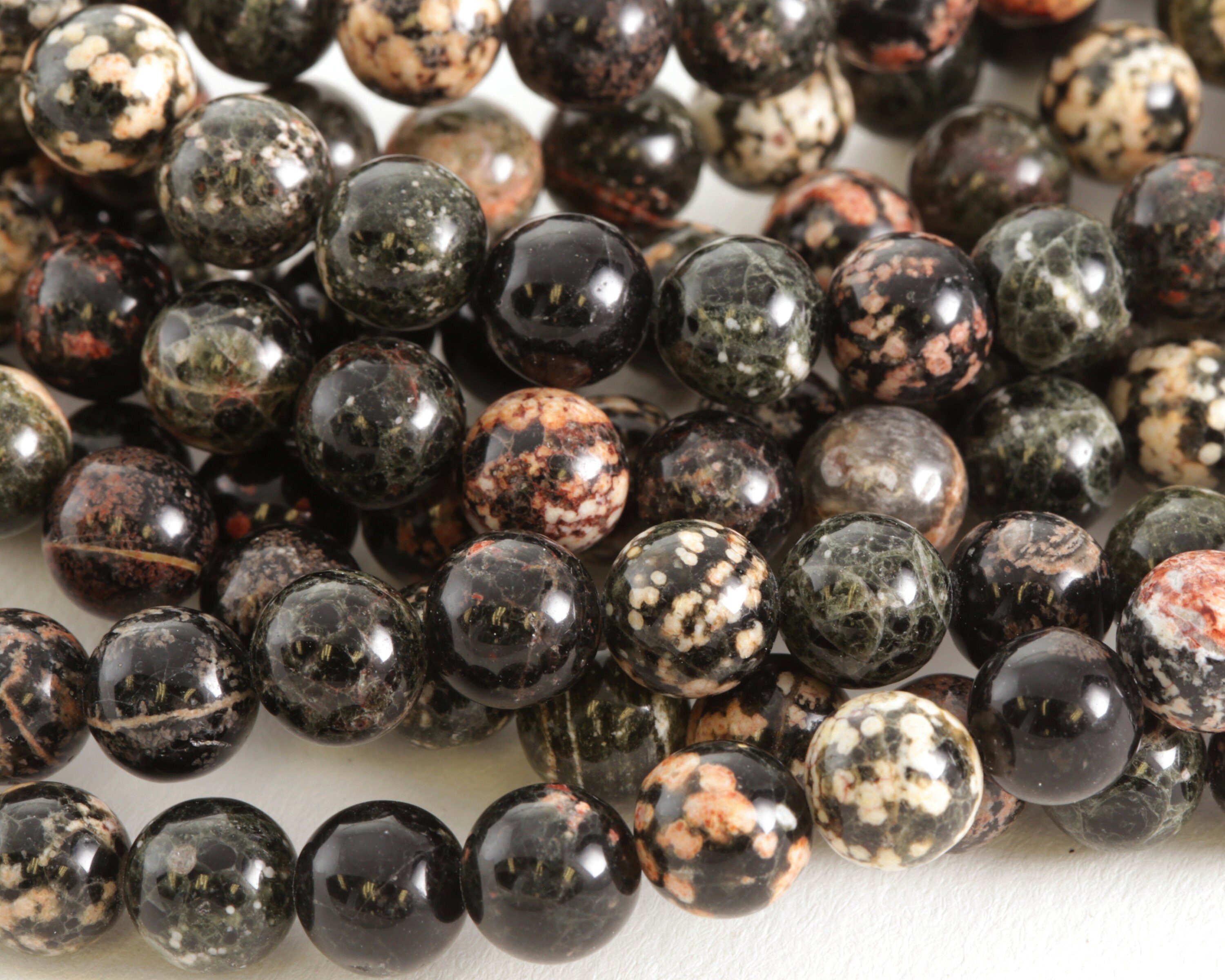 Mexican Red Snowflake Jasper Round 8mm Beads - Etsy