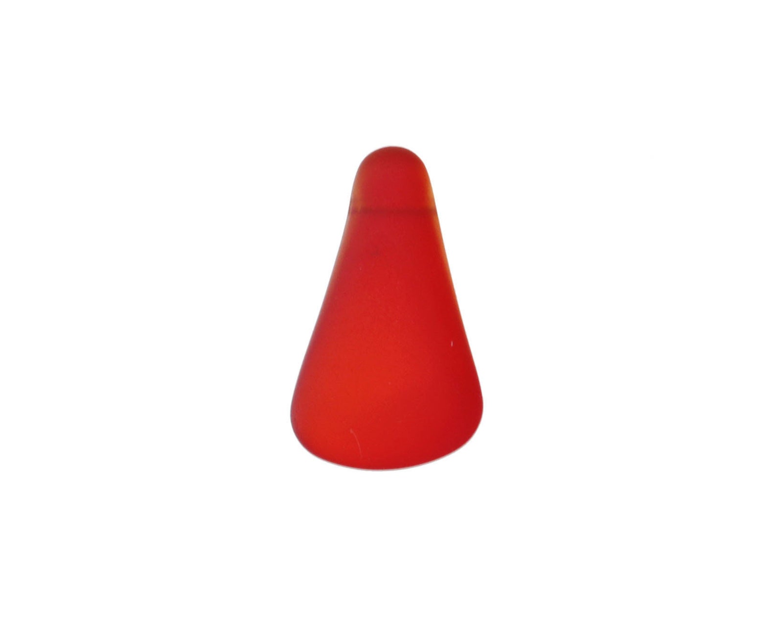 Cherry Red Beach-style Glass Side Drilled Freeform Drop 10-15x21-28mm ...