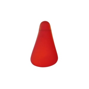Cherry Red Beach-style Glass Side Drilled Freeform Drop 10-15x21-28mm ...