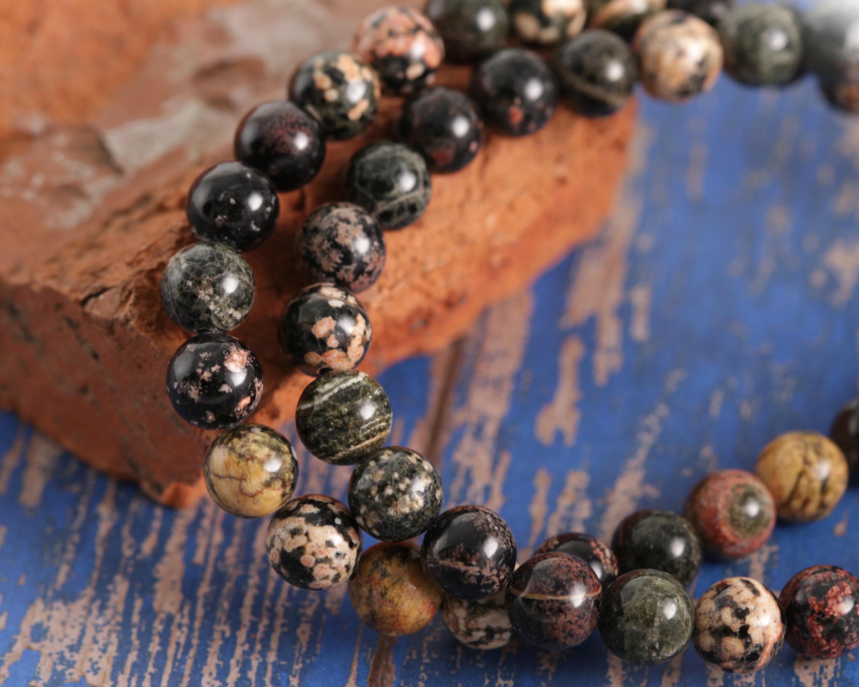 Mexican Red Snowflake Jasper Round 8mm Beads - Etsy