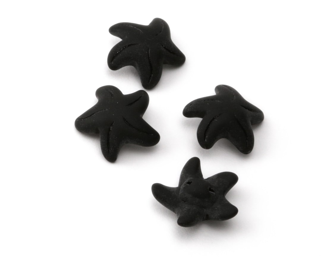 Jet Beach-style Glass Starfish Button 21mm - Etsy