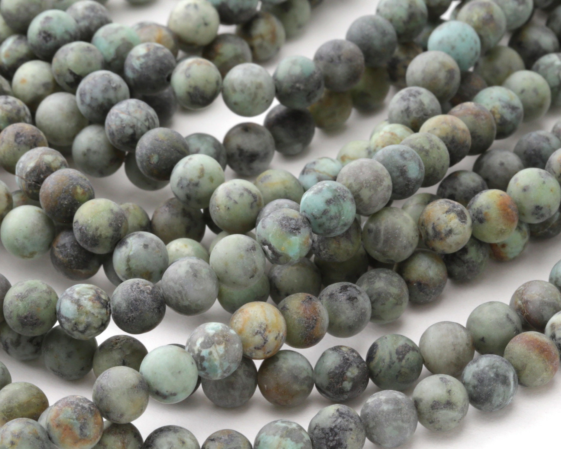 Matte African Turquoise Round 8mm Beads - Etsy