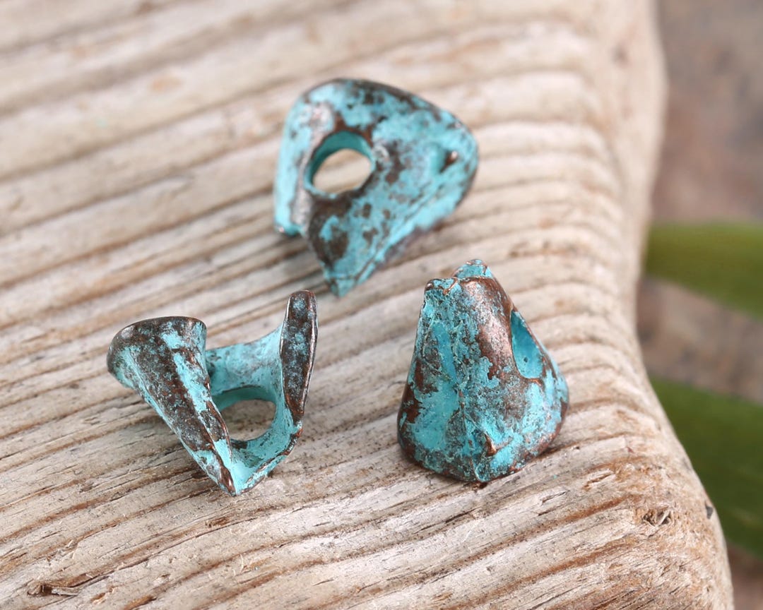 Mykonos Copper (plated) Patina Fish Head 10mm (package of 6) - Etsy