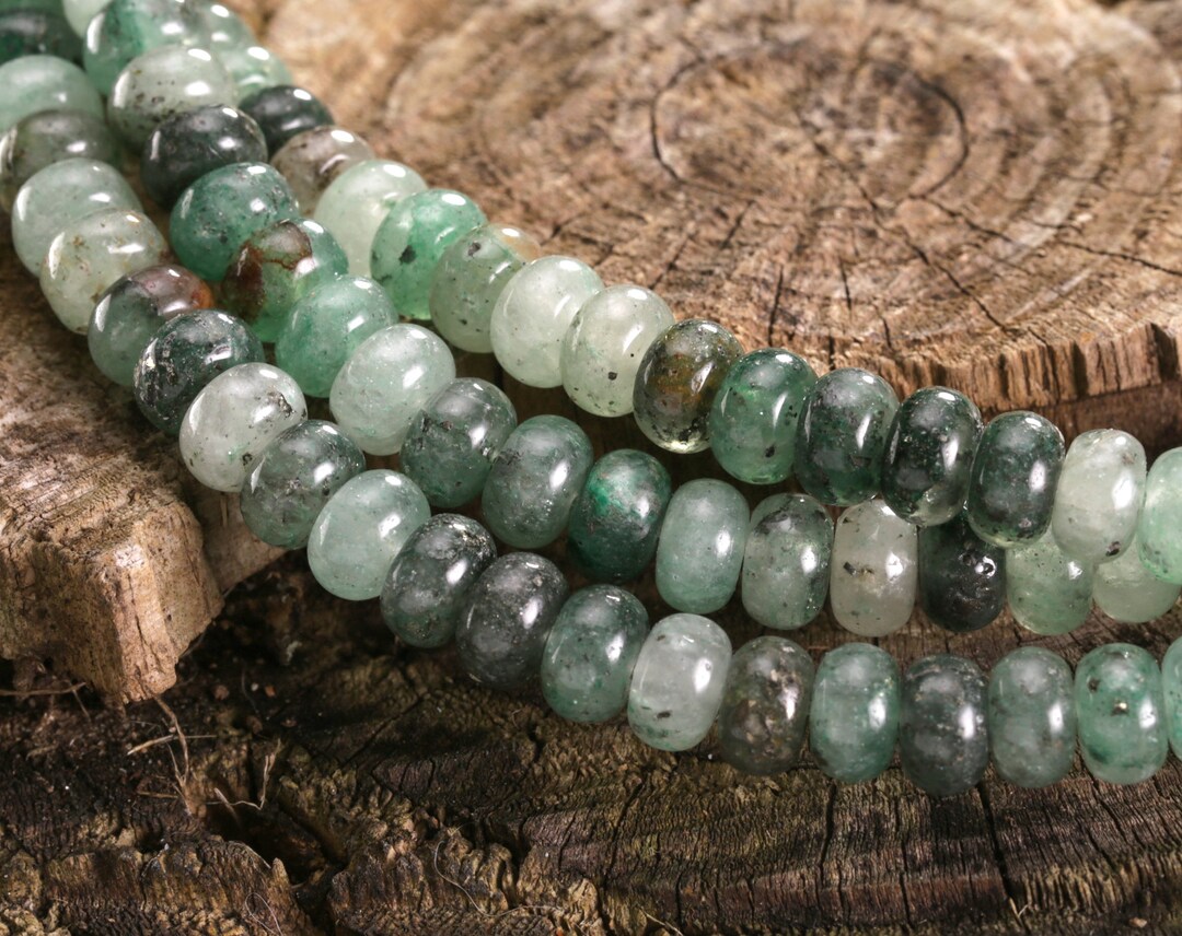 Blue Green Quartz Rondelle 8mm Beads - Etsy