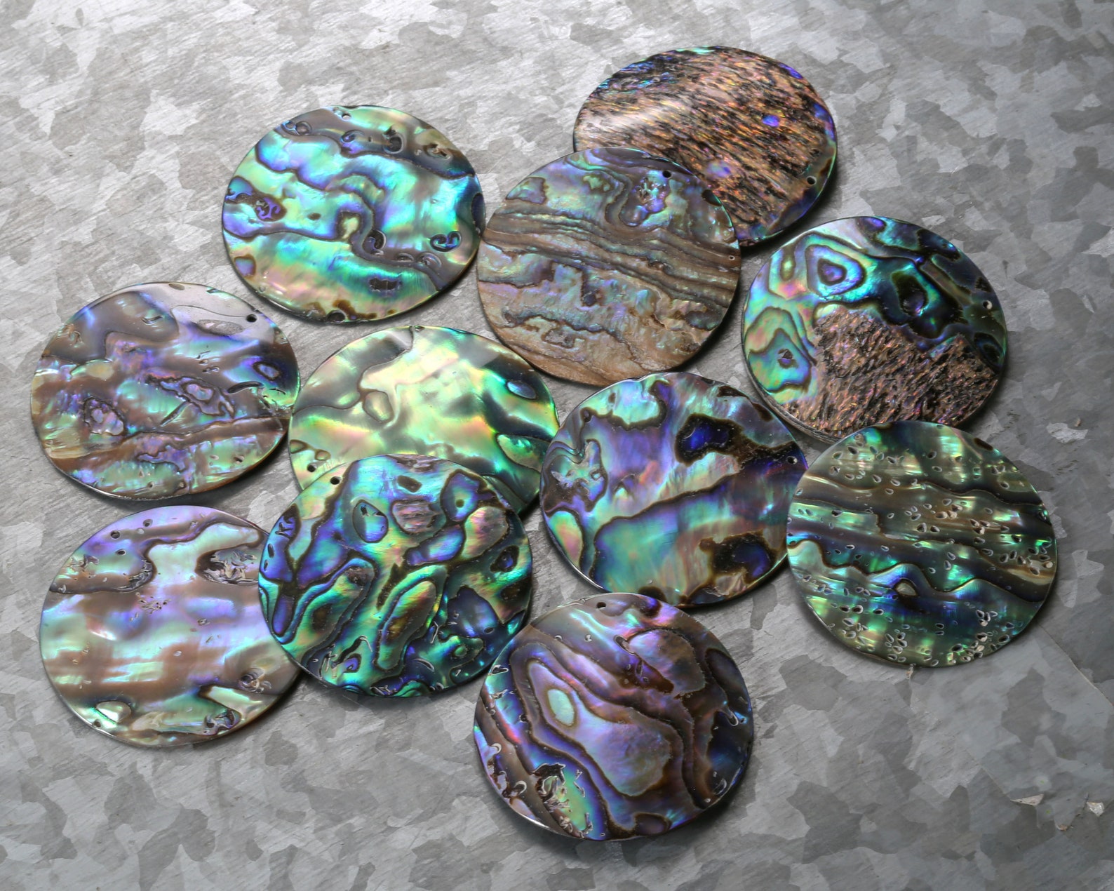 35mm Abalone Shell Coin Focal - Etsy