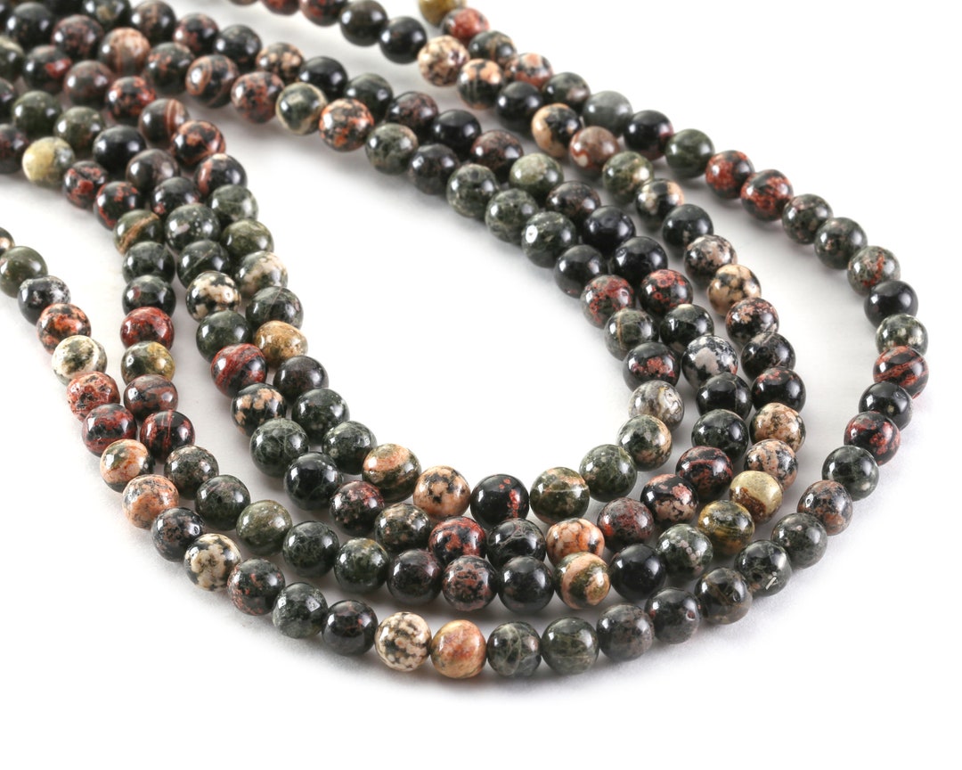 Mexican Red Snowflake Jasper Round 6mm Beads - Etsy