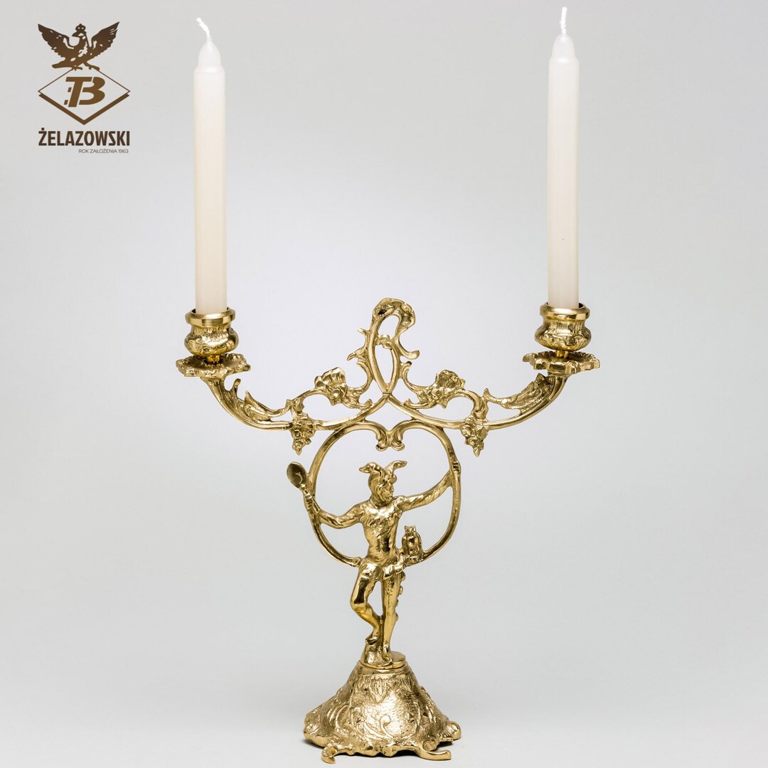 Whimsical Jester Dual Candle Holder - Elegantly Crafted With Playful ...