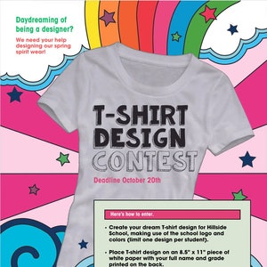 An Editable T-shirt Design Contest Flyer Template for Your School's ...