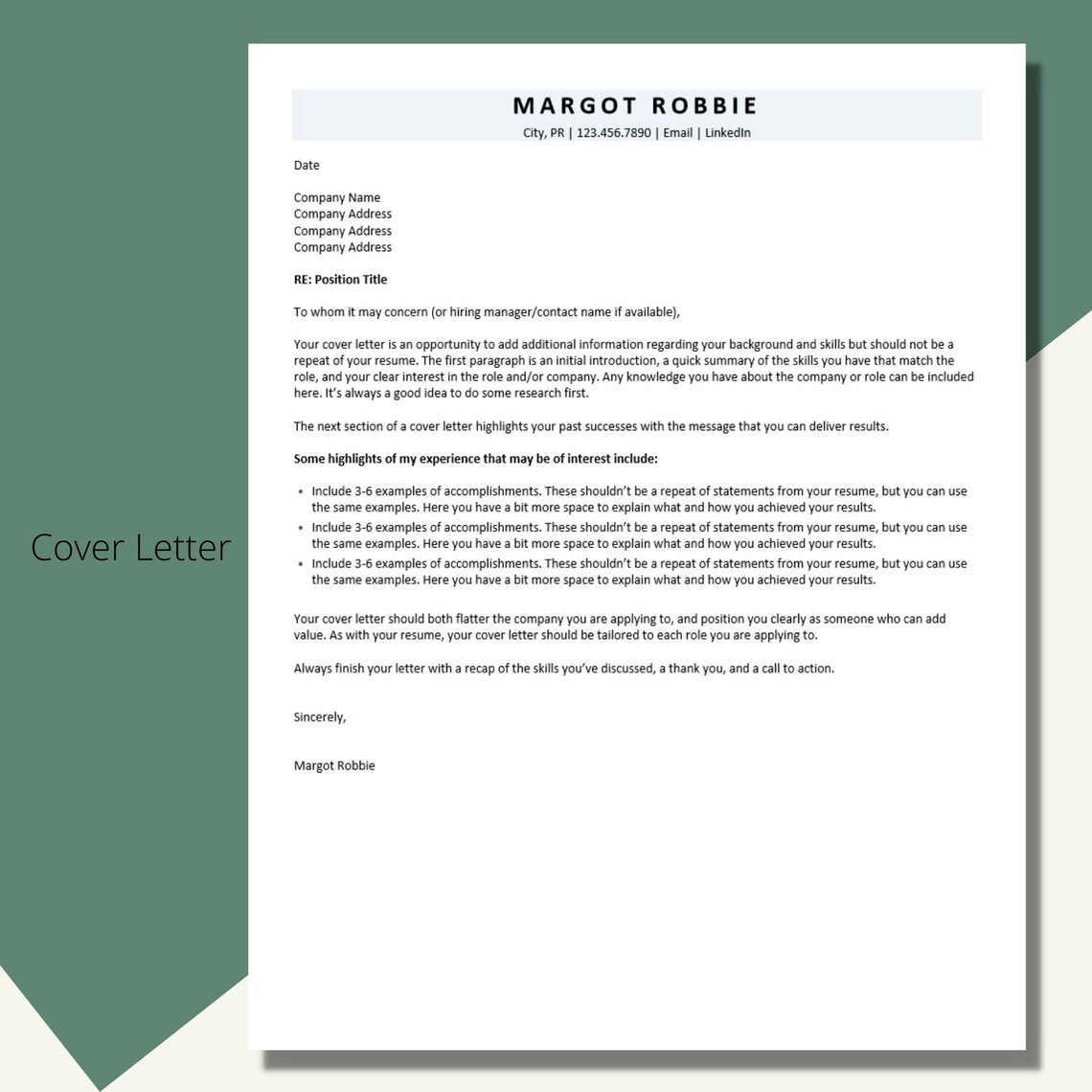 Modern Resume Template 2024 MS Word CV Template Competency Based Resume ...