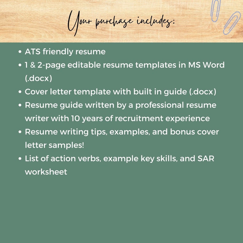 Modern Resume Template ATS Friendly Creative Resume - Etsy