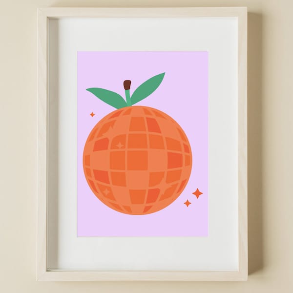 Disco Ball Fruit Art - Etsy