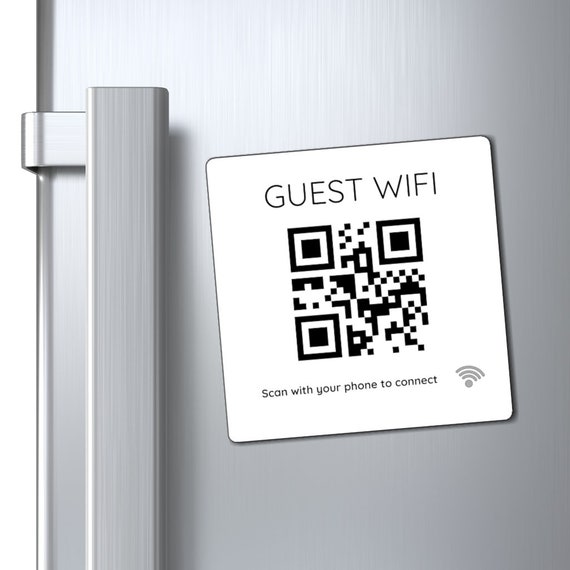 Wifi QR Code Magnet Guest QR Code Magnet Password Magnet for - Etsy