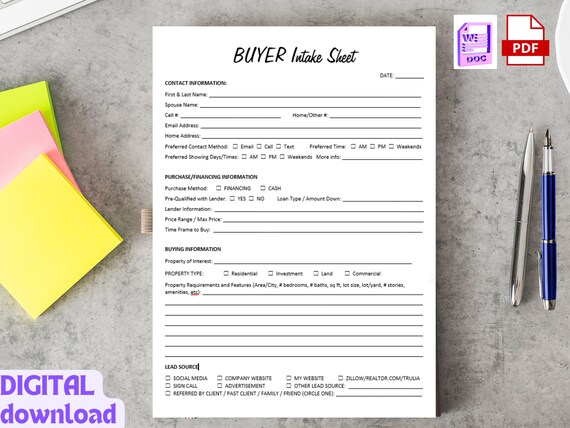 Cash Lead Sheet Example