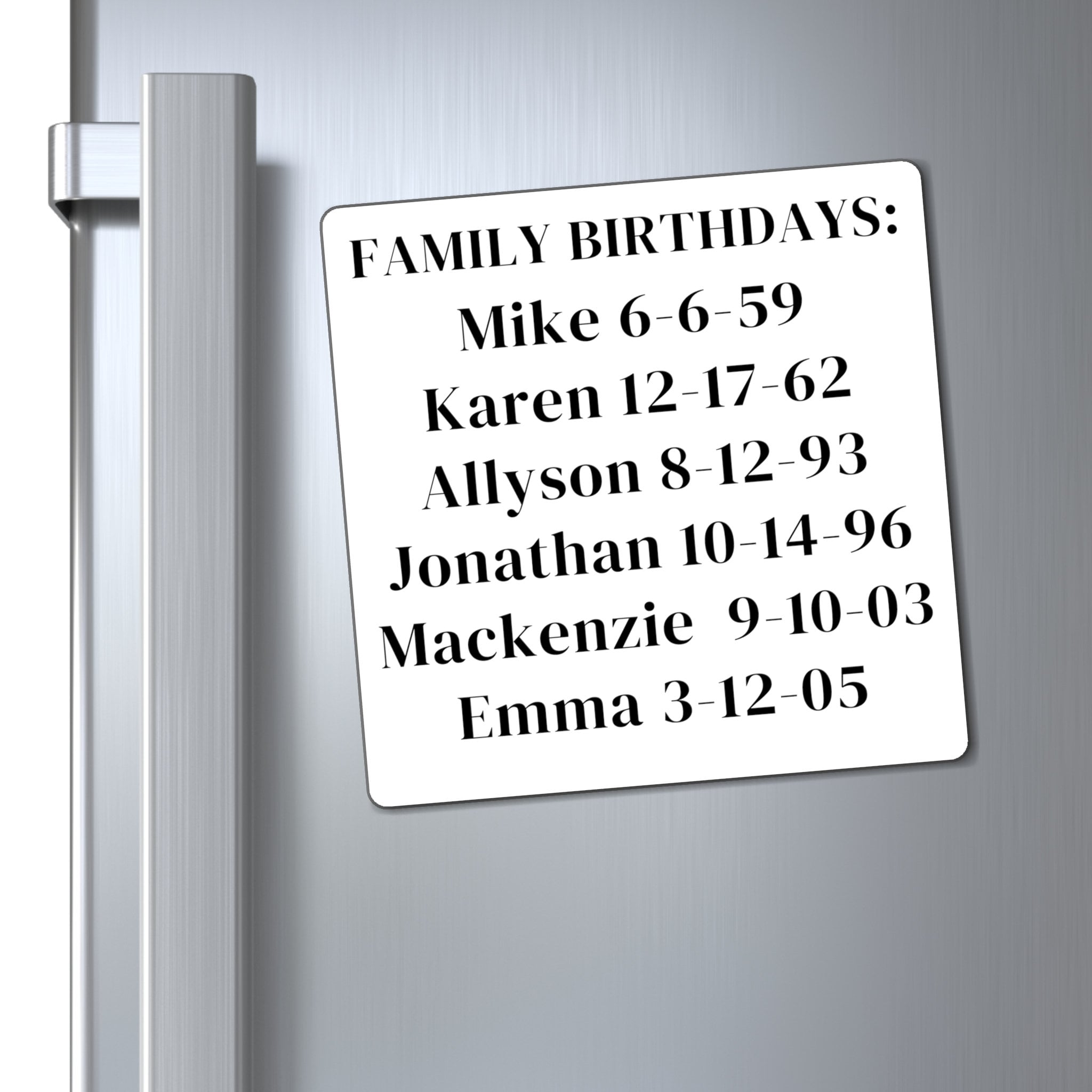 Custom Text Sign, Fridge Magnet Sign, Personalized Photo Magnet, Text ...