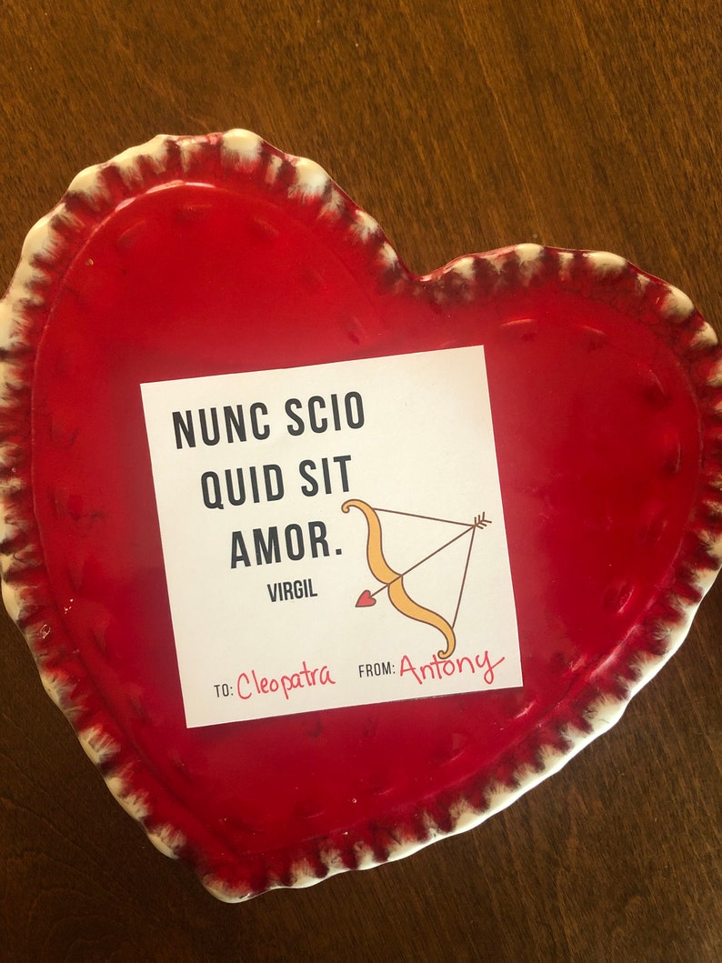 Classical Latin Quote Printable Class Valentines - Etsy