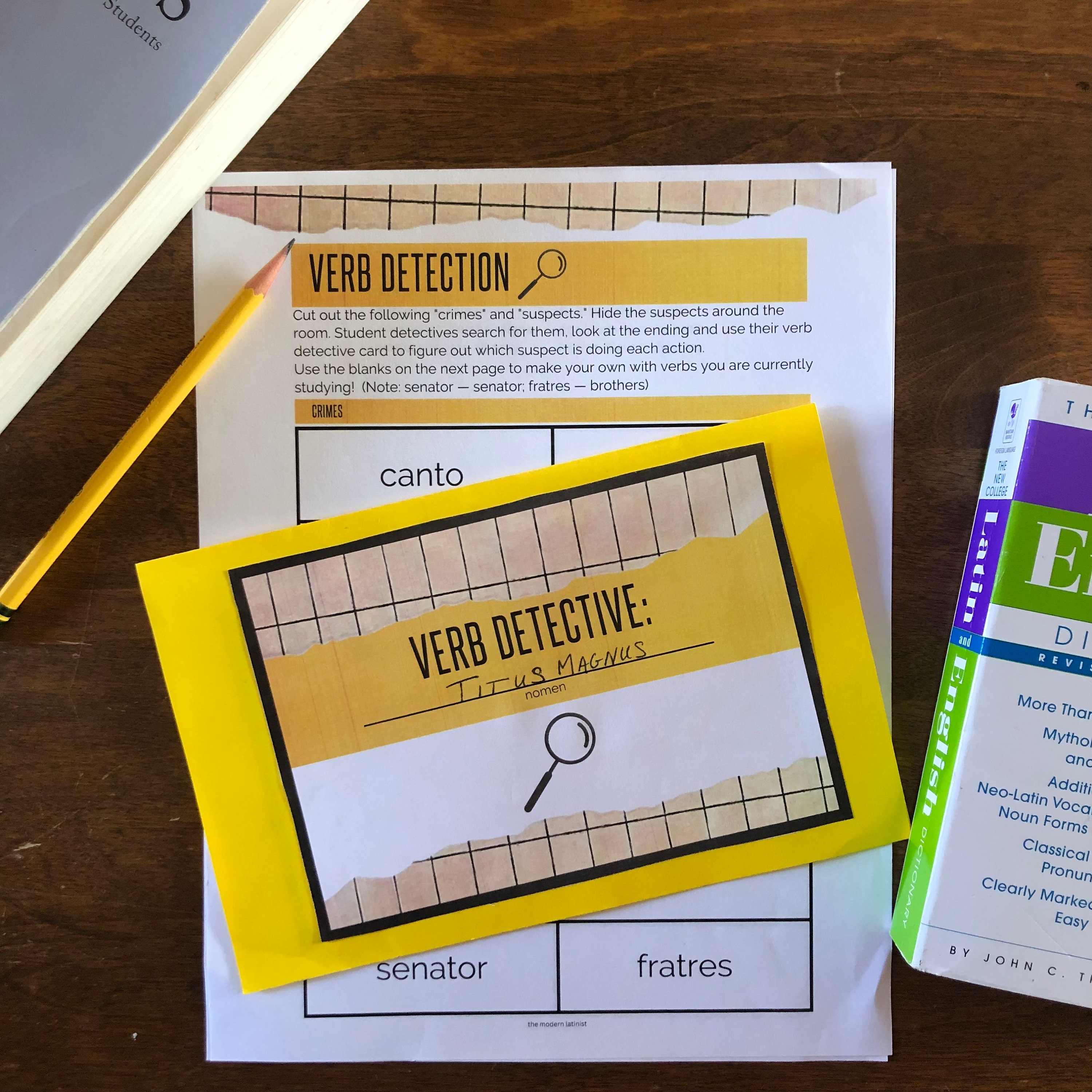 Latin Verb Game Bundle Class Activity - Etsy