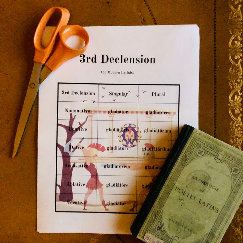 Latin Noun Declension Grammar Puzzle Game - Etsy