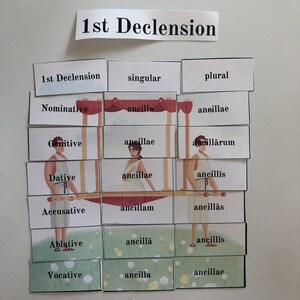 Latin Noun Declension Grammar Puzzle Game - Etsy