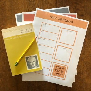 Latin Language Printable Weekly Planner great for Homework - Etsy