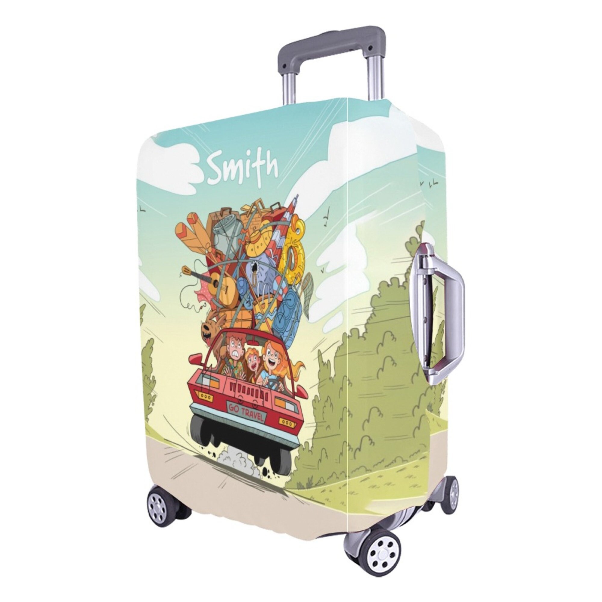 Custom Name Luggage Cover Personalized Suitcase Cover for - Etsy