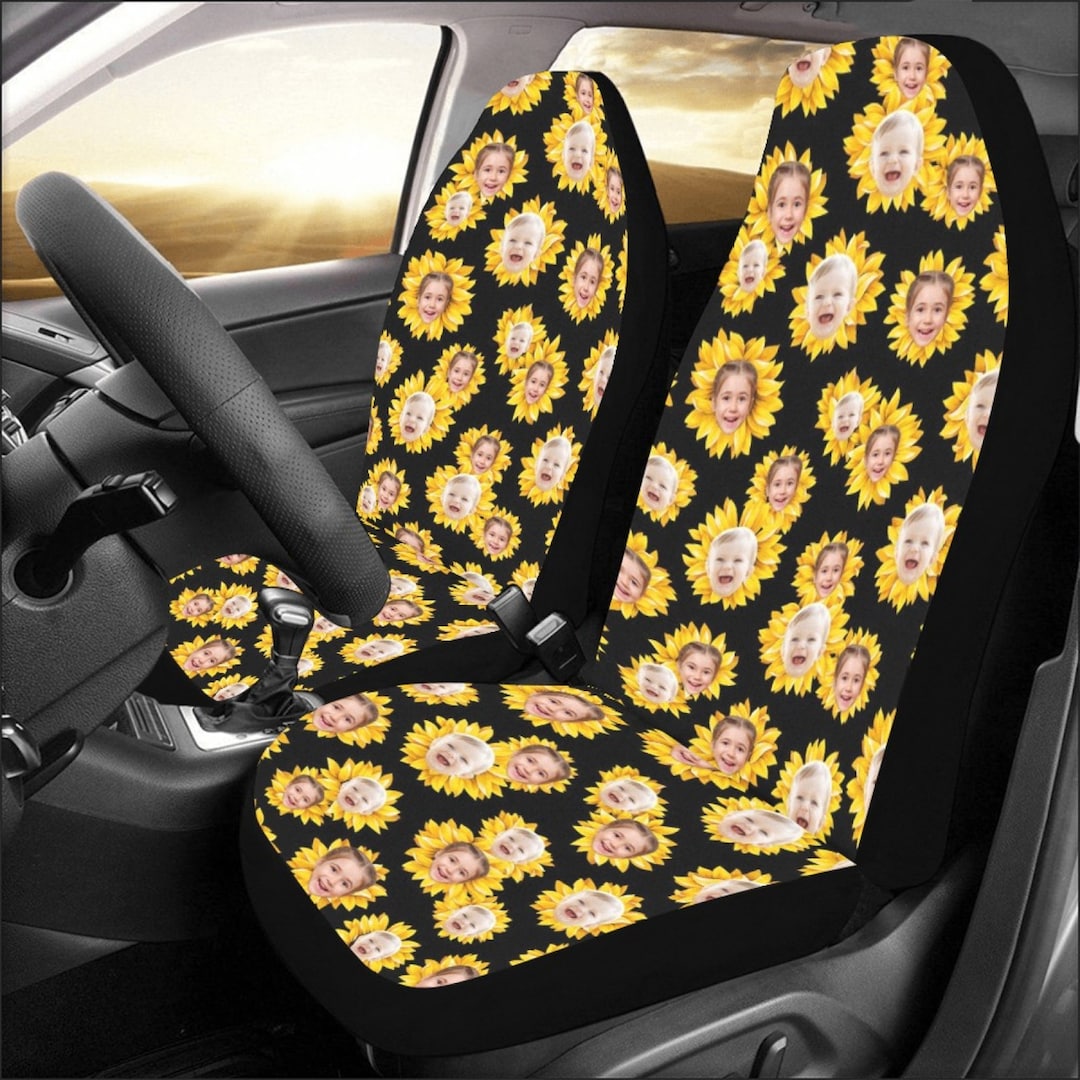 Create Car Seat Cover Custom Photo/face Car Seat Covers for Father ...