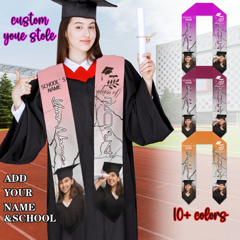 Custom Graduation Stole - Etsy