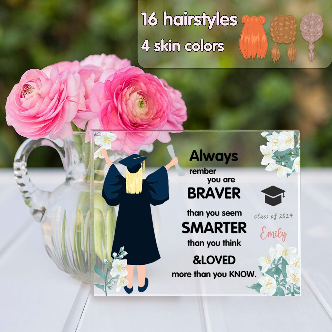 Personalized Graduation Plaque Sign, Grad Gift Acrylic Plaque With Name ...