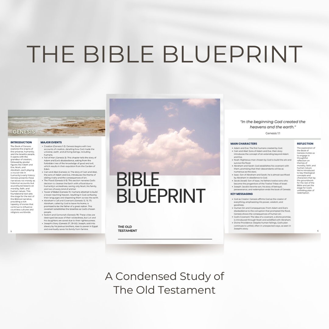 The Old Testament Bible Blueprint - Etsy