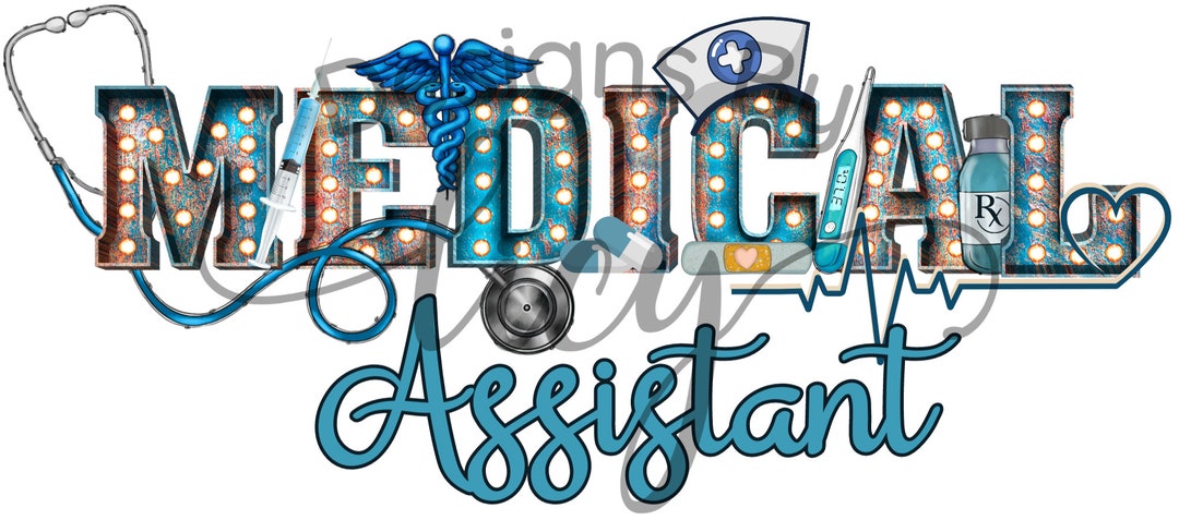 Rustic Marquee MA Medical Assistant PNG File - Etsy