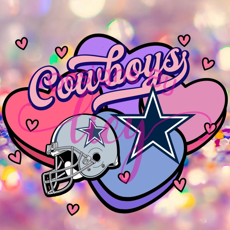 Valentines Day Cowboys PNG Dallas - Etsy