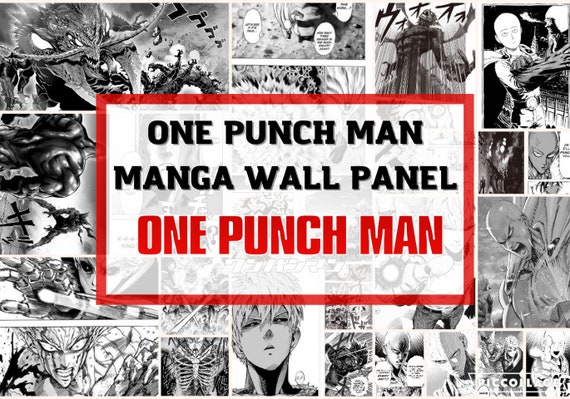 One Punch Man Manga Panels Wall Collage Kit Manga Wall - Etsy