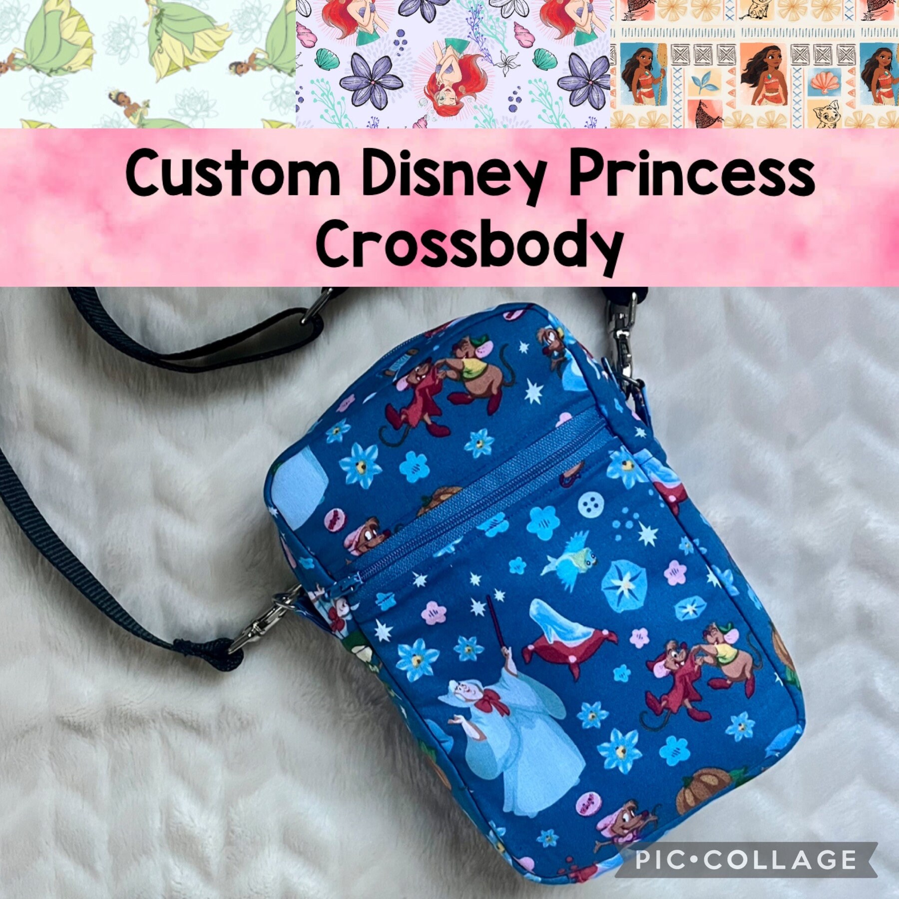 CUSTOM Disney Princess Crossbody - Etsy