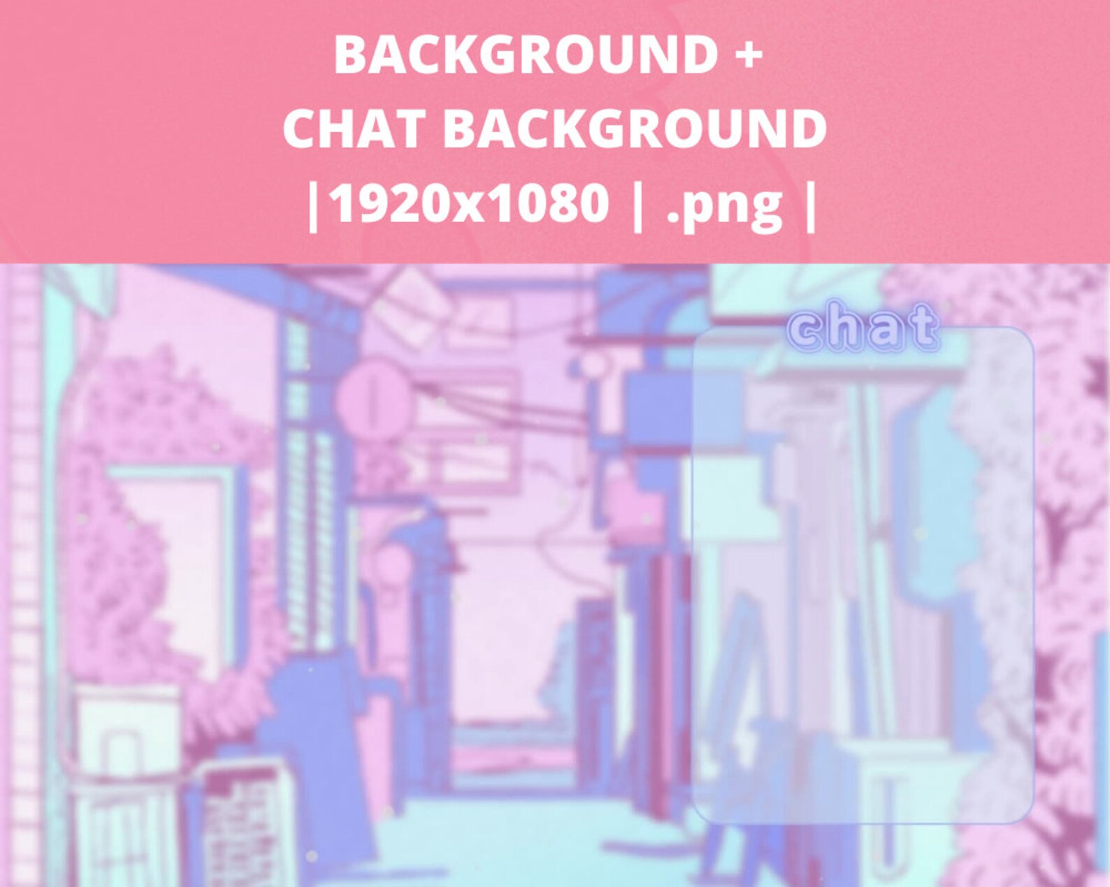 Animated Stream Background Vtuber Cute Pastel Pink - Etsy