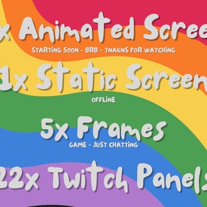 PRIDE MONTH OVERLAY | Simple, Rainbow, Lgbt, Love, Animated Stream ...