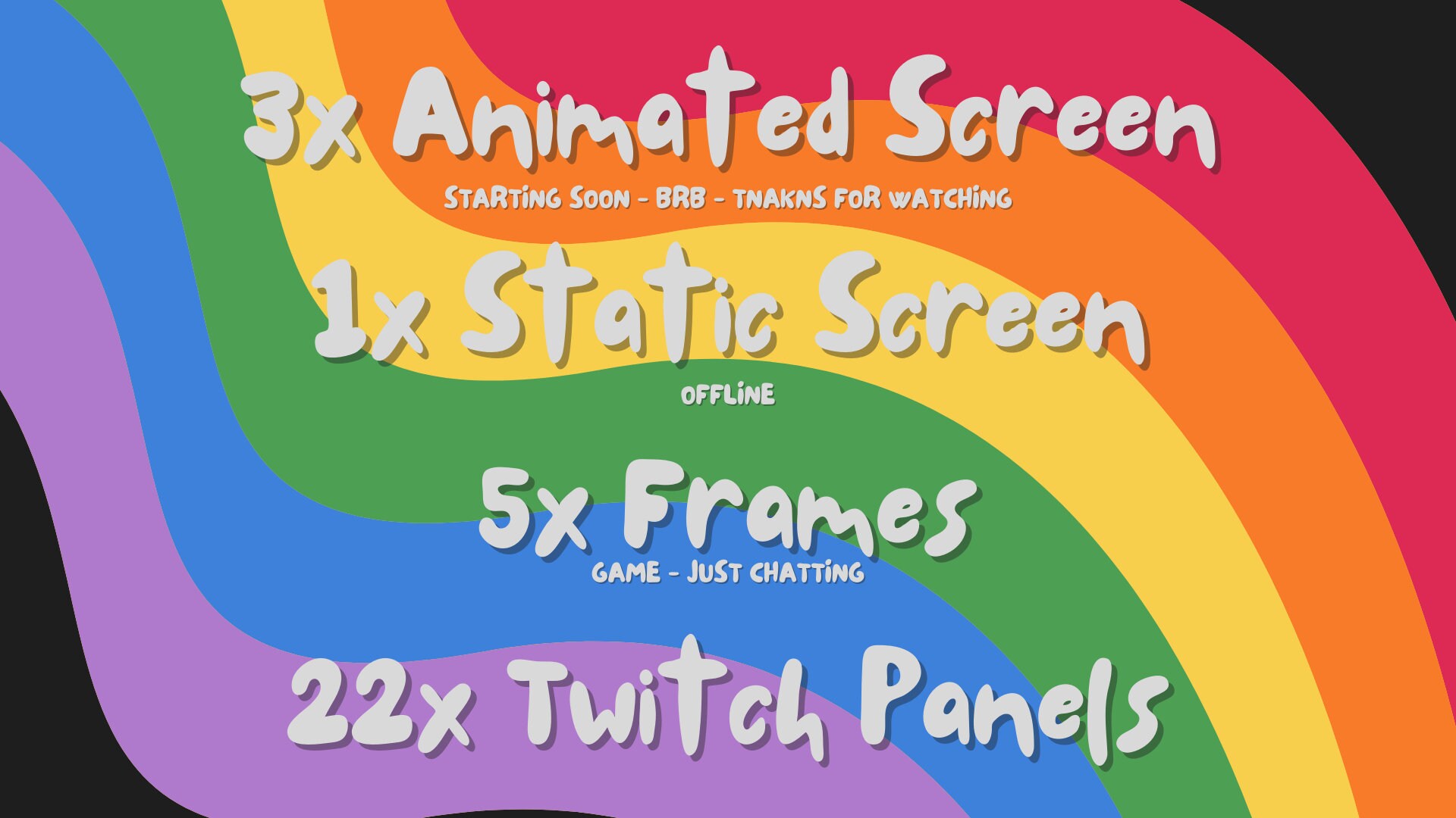 PRIDE MONTH OVERLAY | Simple, Rainbow, Lgbt, Love, Animated Stream ...