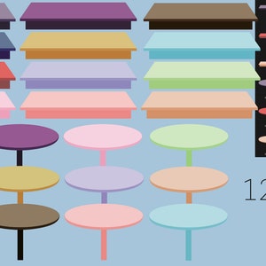 Desk and Tables - Assets for Vtuber | 12 Colors | Vtuber Streaming Room ...