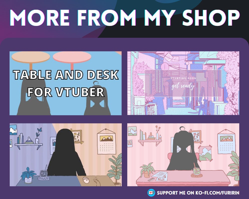 BACKGROUND + DESK for VTUBER | Table, Room, Cute,green, Cozy ...