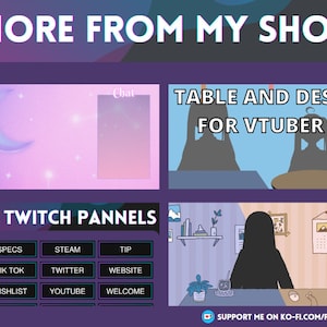 BACKGROUND + DESK for VTUBER | Table, Cute, Pink, Pastel, Minimalist ...