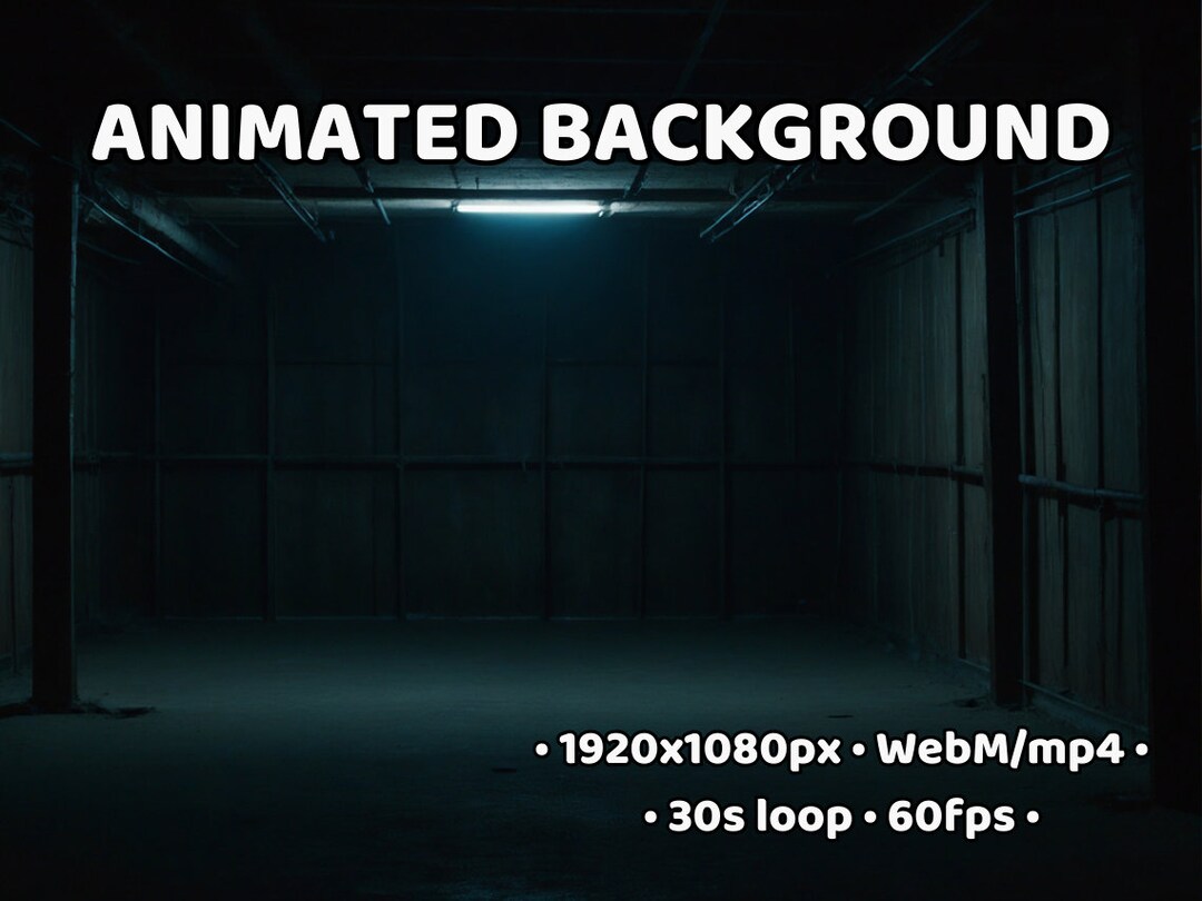 ANIMATED STREAM BACKGROUND | Dark Abandoned Basement Halloween Fantasy ...