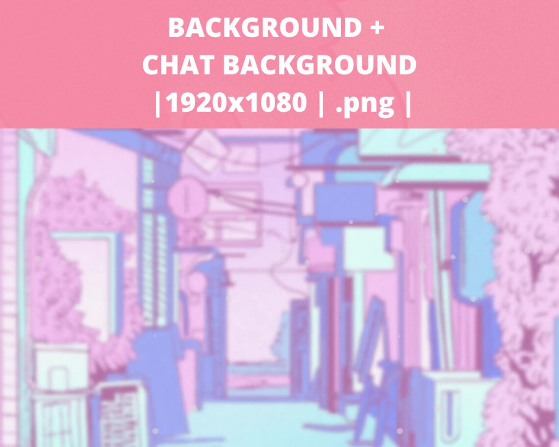 Animated Stream Background Vtuber Cute Pastel Pink - Etsy