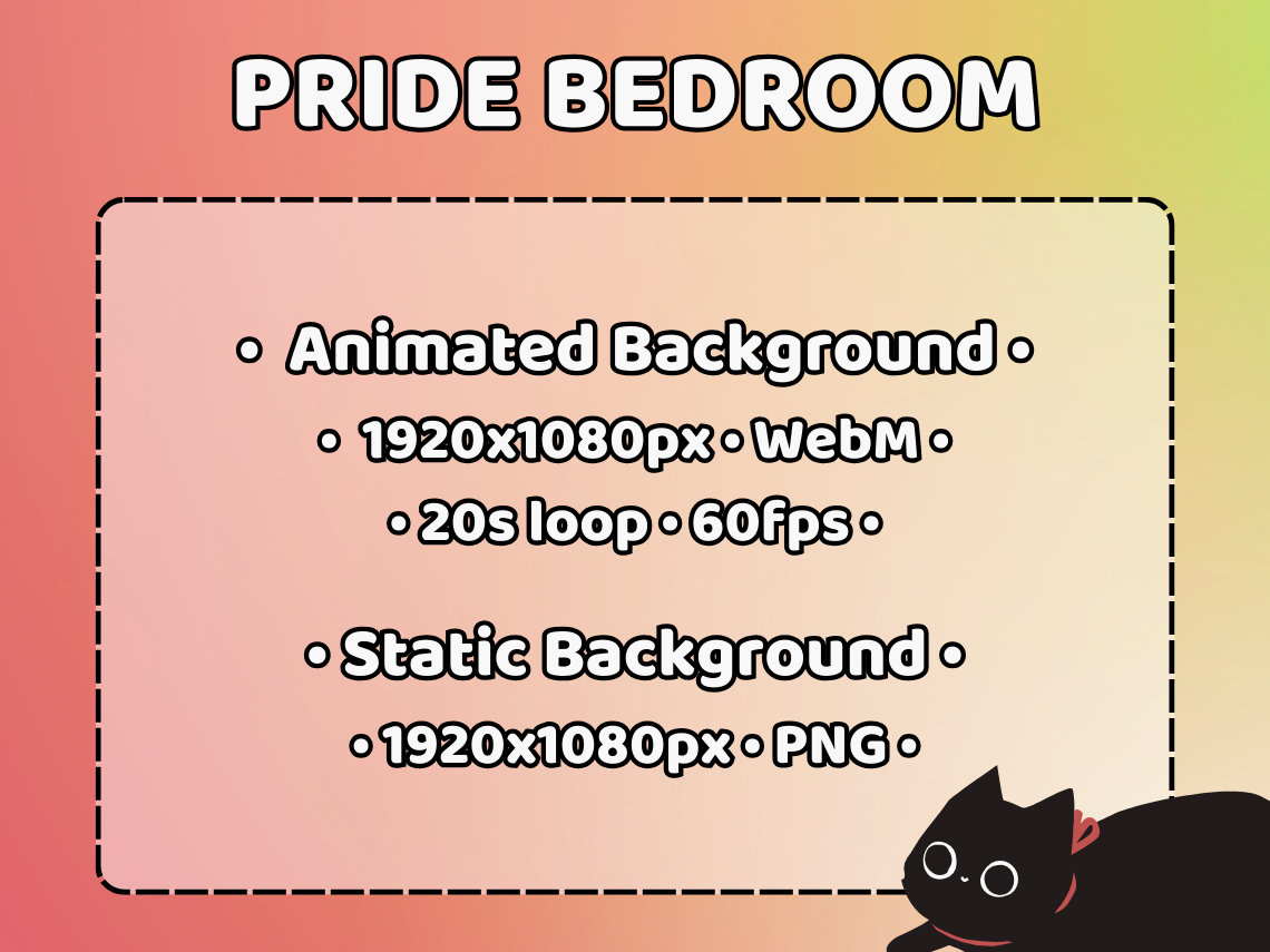 PRIDE ANIMATED BACKGROUND | Cute Pastel Bedroom Lgbt Cozy Ambience Safe ...