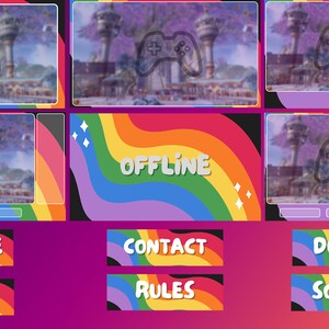 PRIDE MONTH OVERLAY | Simple, Rainbow, Lgbt, Love, Animated Stream ...