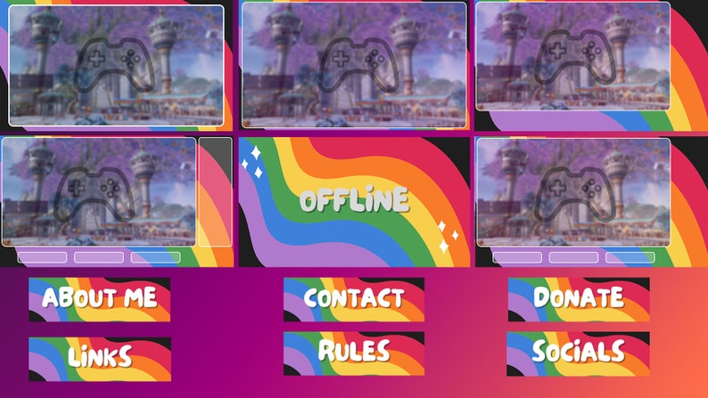 PRIDE MONTH OVERLAY | Simple, Rainbow, Lgbt, Love, Animated Stream ...