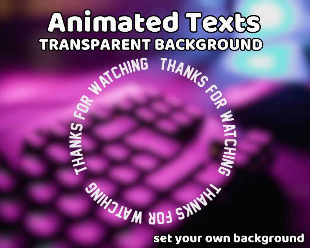 ANIMATED STREAM TEXTS Transparent Background | Starting Soon, Be Right ...