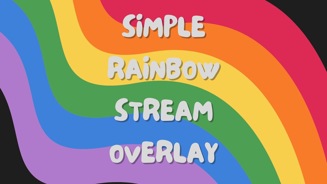PRIDE MONTH OVERLAY | Simple, Rainbow, Lgbt, Love, Animated Stream ...